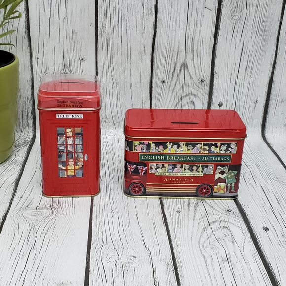 Storage & Organization | Ahmad Tea London Telephone Box Bank And Bus ...